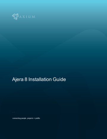 Ajera 8 Installation Guide | Manualzz