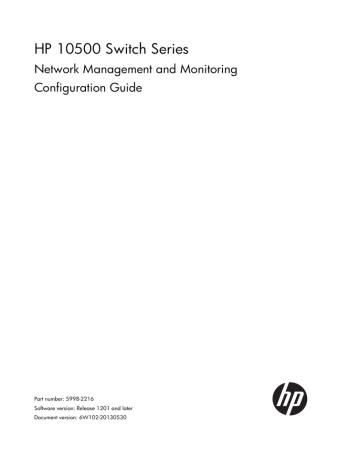 HP 10500 Switch Series Configuration Guide | Manualzz