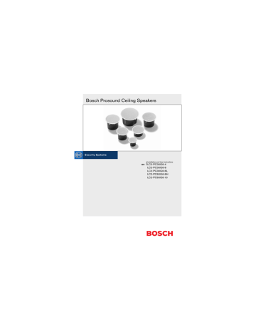 Bosch Appliances LC2-PC60G6-8H Installation and User Instructions ...
