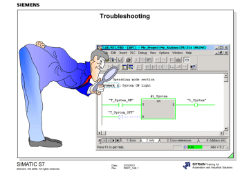 SIMATIC S7 Training Troubleshooting | Manualzz