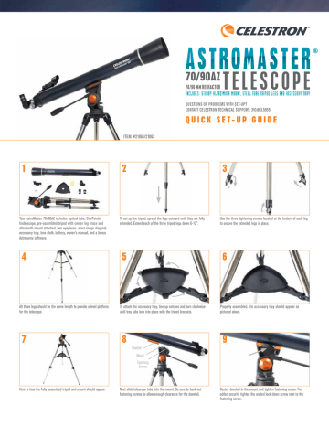 Celestron AstroMaster 70/90AZ Quick Set-Up Guide | Manualzz