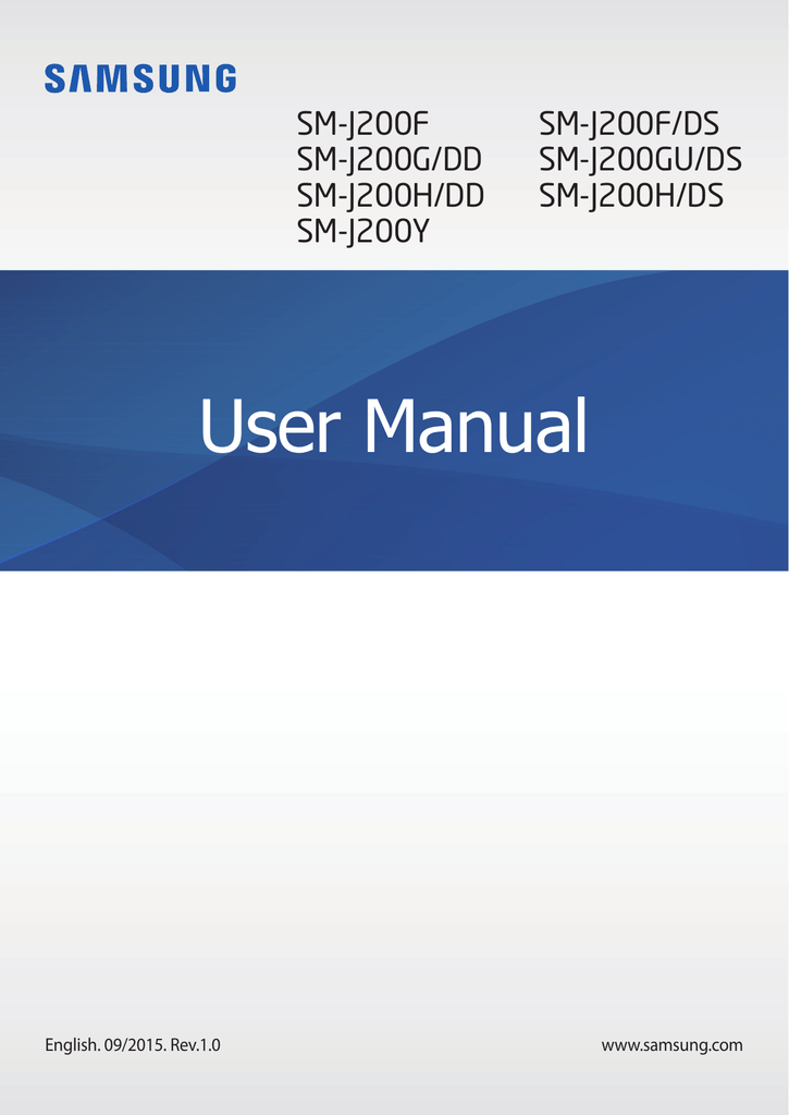 Samsung SM-J200H User manual | Manualzz