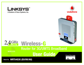 Linksys Wireless-G Router WRT54G3G User Guide | Manualzz