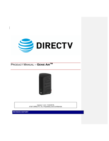 DirecTV Genie Product manual | Manualzz
