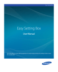 Easy Setting Box User Manual | Manualzz