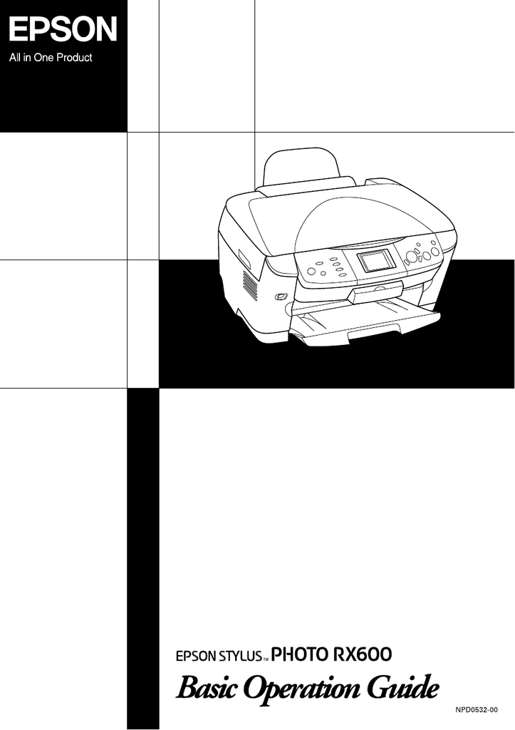 Epson Stylus Photo RX600 User Manual | Manualzz