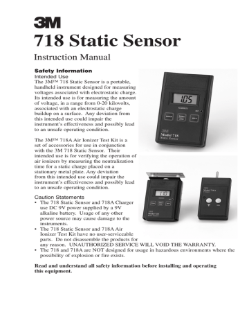3M 718A Instruction manual | Manualzz