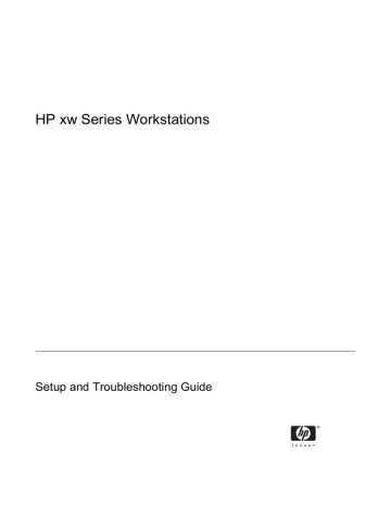 HP Workstation xw Series Setup and Troubleshooting Guide | Manualzz