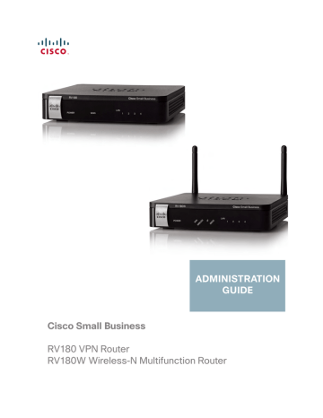 Cisco RV180 VPN Router, RV180W Wireless-N Multifunction Router ...