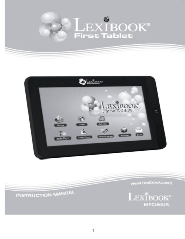 Lexibook First Tablet MFC150US Instruction Manual | Manualzz