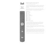 Bell Fibe TV Remote Manual | AI Chat & PDF Access | Manualzz