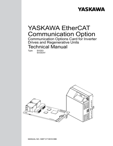 Yaskawa 1000 Series EtherCAT Manual | Manualzz