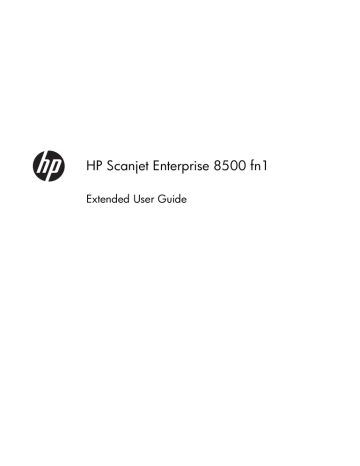 HP Scanjet Enterprise 8500 fn1 User Guide | Manualzz