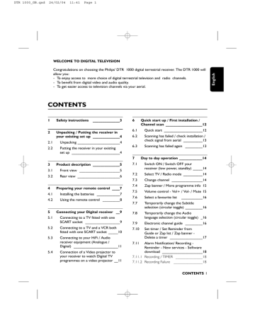 Philips DTR 1000 User Manual | Manualzz