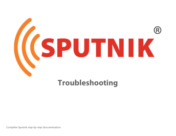 Sputnik Troubleshooting Guide | Manualzz