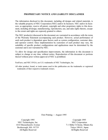 NEC Versa 4000 Series Service manual | Manualzz