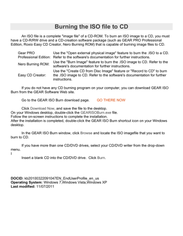 Symantec Recovery Disk, Norton Ghost 15.0 Instructions | Manualzz