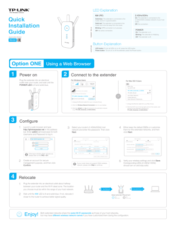 TP-LINK RE450 Installation guide | Manualzz