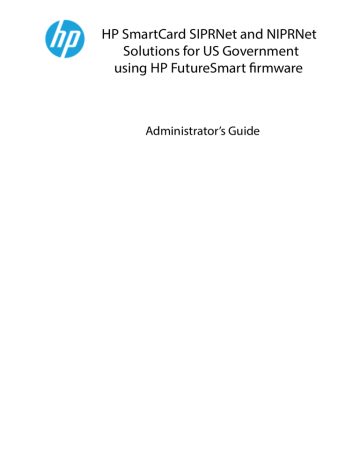 HP SmartCard NIPRNet Solution for US Government Guide | Manualzz