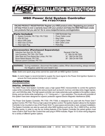 MSD 77303 Installation Instructions Manual | Manualzz