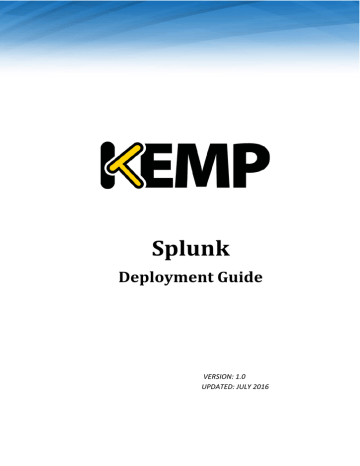 Splunk Deployment Guide | Manualzz