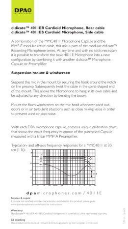 DPA 4011 Cardioid Microphone Guide | Manualzz