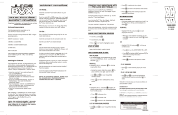 Mattel Juice Box Personal Media Player MP3 Adapter Guide | Manualzz