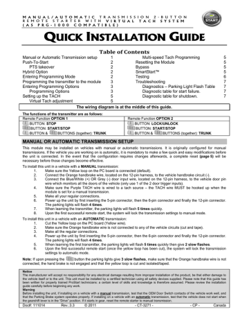 ProStart CT-3271 Quick Installation Guide | Manualzz