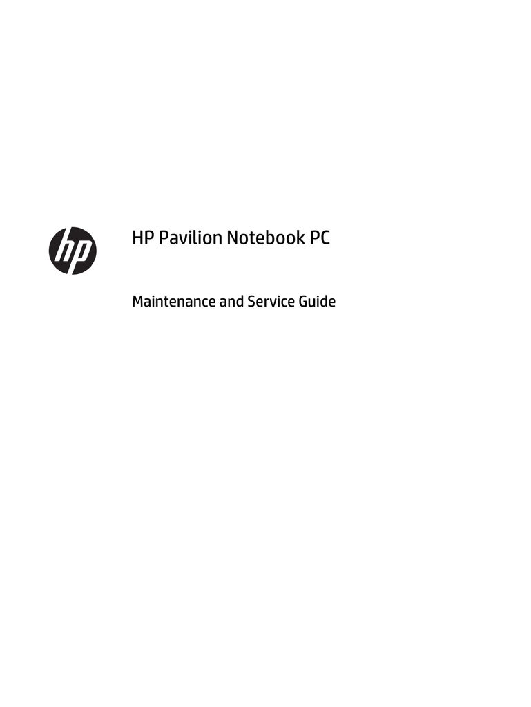 HP Pavilion Notebook PC Maintenance and Service Guide | Manualzz
