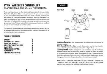 Mad Catz Lynx Wireless user manual | Manualzz