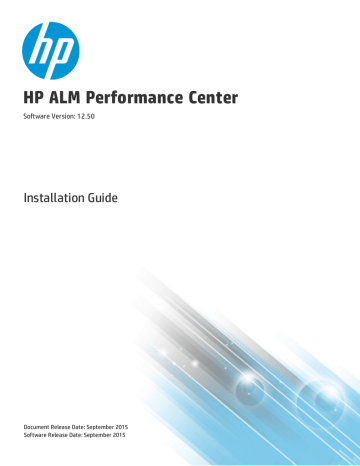 HP Performance Center 12.50 Installation Guide | Manualzz
