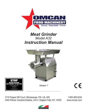 Meat Grinder Instruction Manual | Manualzz