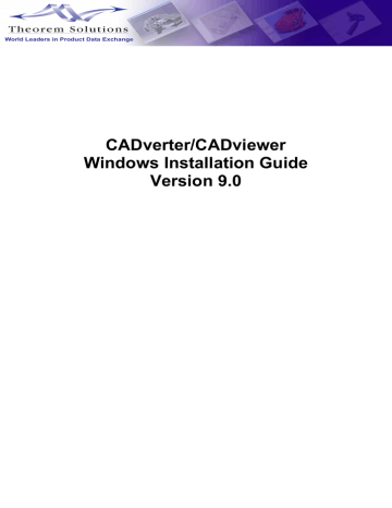 CADverter/CADviewer Windows Installation Guide | Manualzz