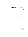EMC Documentum D2 4.5 Installation Guide | Manualzz