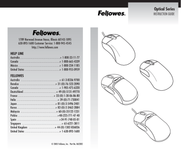 Fellowes Optical Mouse Instruction Guide | Manualzz