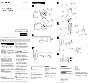 Sony RDP-T50iP User manual | Manualzz