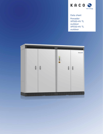 Kaco Powador XP500 - XP550-HV TL outdoor Inverter Data Sheet | Manualzz