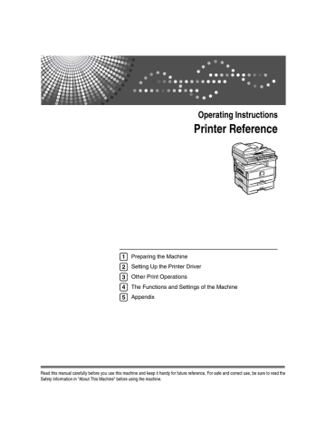 Ricoh Printer Reference | Manualzz