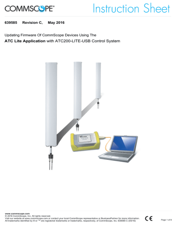 CommScope Teletilt ATC200-LITE-USB Instruction Sheet | Manualzz