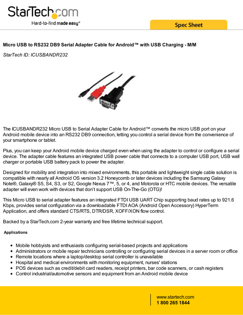 Micro Usb To Serial Adapter Android Musclekurt