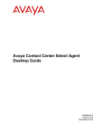 Avaya Contact Center Select Agent Desktop User Guide | Manualzz