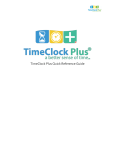 TimeClock Plus 6.0 User Manual | Manualzz
