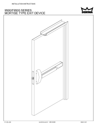 Dormakaba 9500 - Installation instructions | manualzz.com