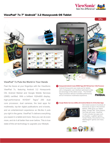 ViewSonic ViewPad 7x Specifications | Manualzz