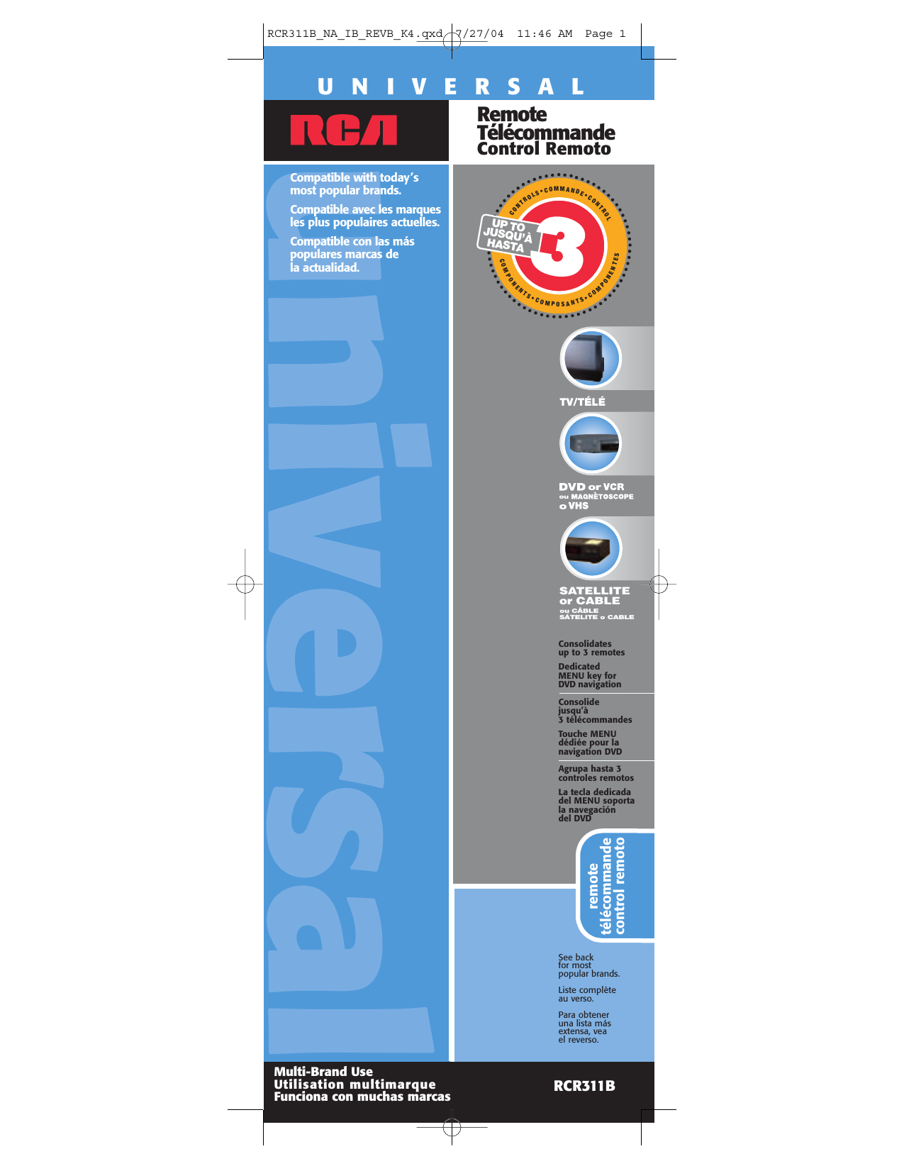 RCA RCR311W User manual | Manualzz