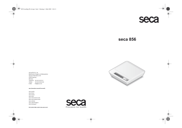 seca 856 Organ and Diaper Scale Instruction Manual | Manualzz