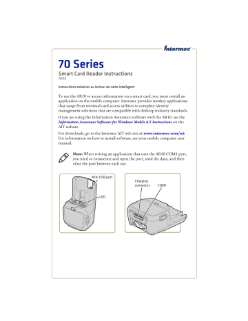 70 Series AR10 Smart Card Reader Instructions | Manualzz