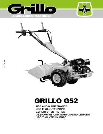 Grillo G 52 Walking Tractor Operator's Manual | Manualzz