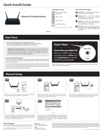 DIR-815 Wireless N Dual Band Router Quick Install Guide | Manualzz