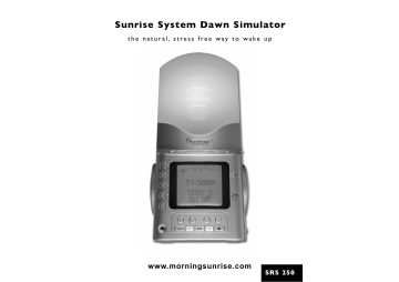 Sunrise System Dawn Simulator User's Manual | Manualzz